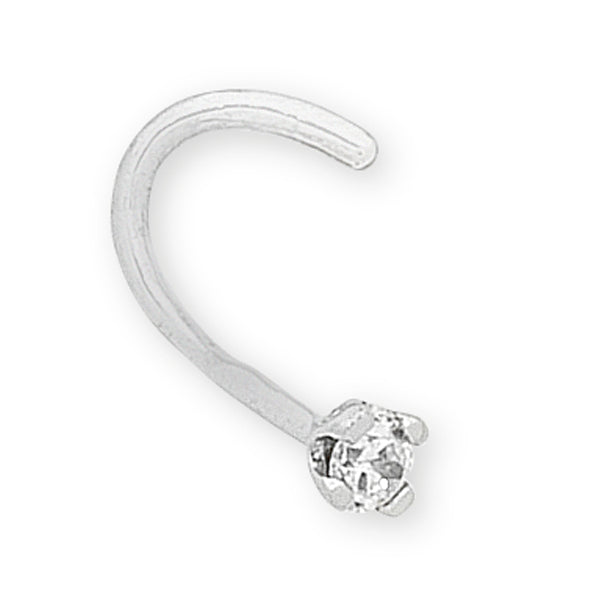 9Ct White Gold Diamond Nose Stud – Stephens Jewellers