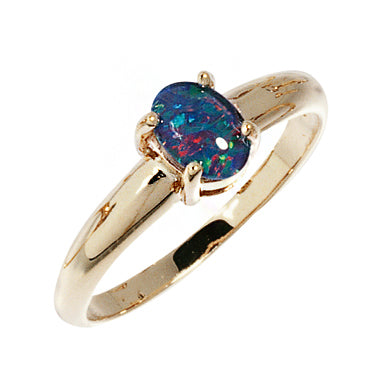 9Ct Yellow Gold Australian Opal Ring – Stephens Jewellers