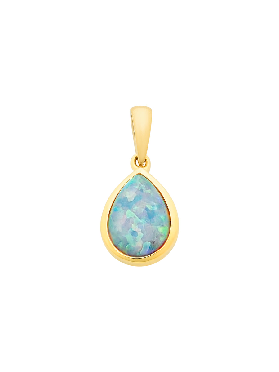 9Ct Yellow Gold Opal Pendant – Stephens Jewellers