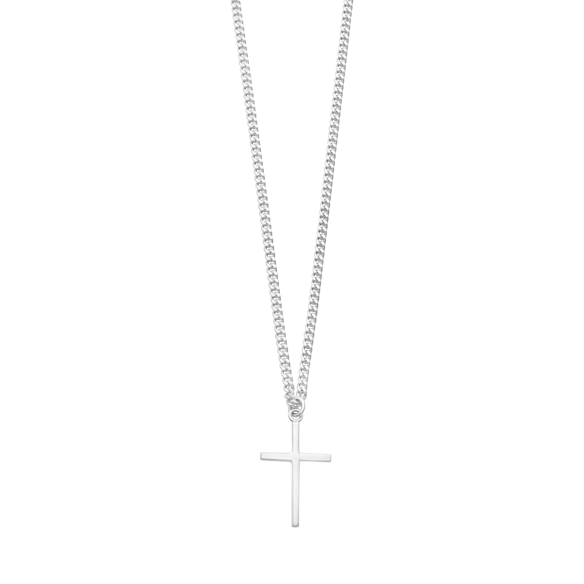 Sterling Silver Cross and Chain – Stephens Jewellers